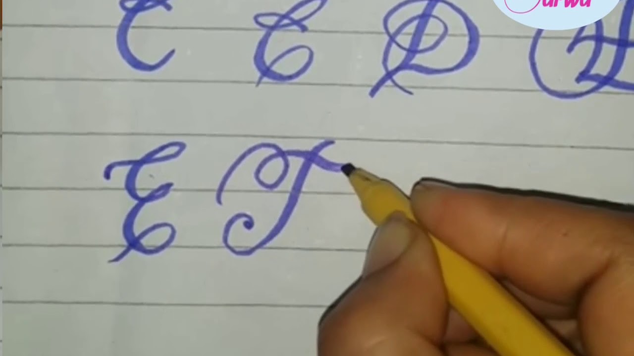 capital letters (calligraphy)for heading - YouTube
