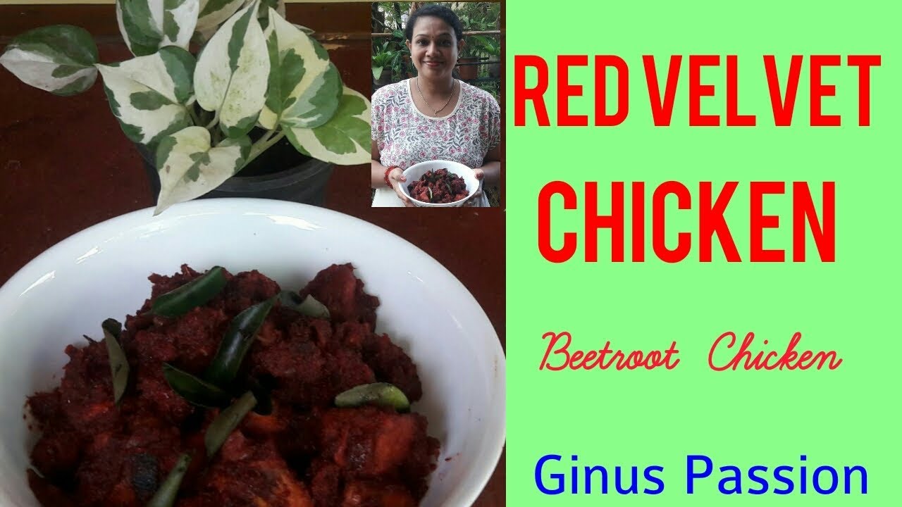 Red Velvet Chicken - Chicken with the best color from nature..... - YouTube