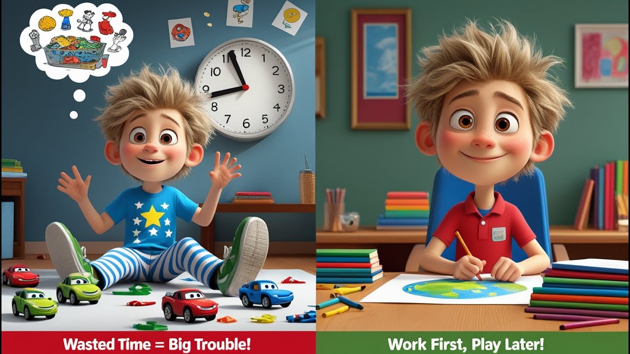 Time is Precious | Value of Time | Moral Story for Kids | Best english ...
