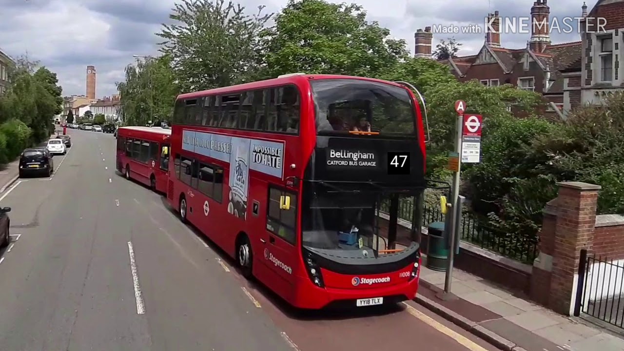 47 to Bellingham, Catford Bus Garage. (Ibus) - YouTube