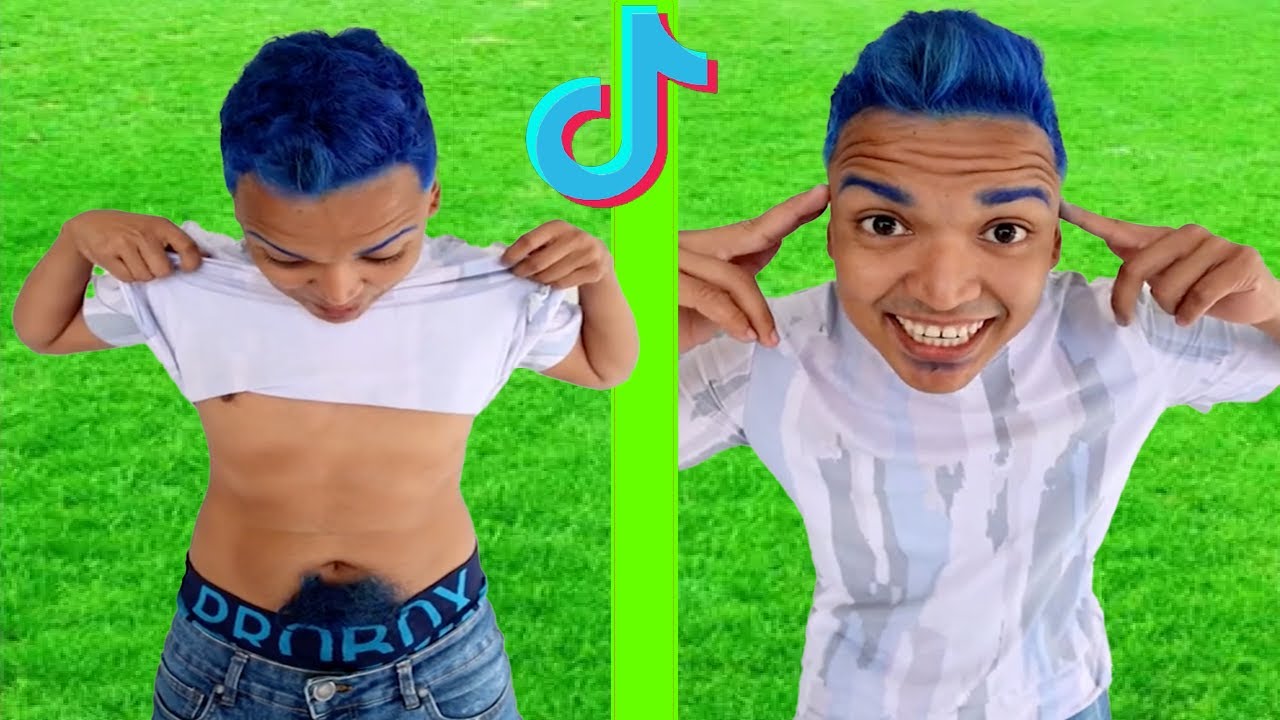 LARIN SE PINTO EL PELO DE AZUL 😱 LOCOS TIKTOK DE ALFREDO LARIN | LAS ...