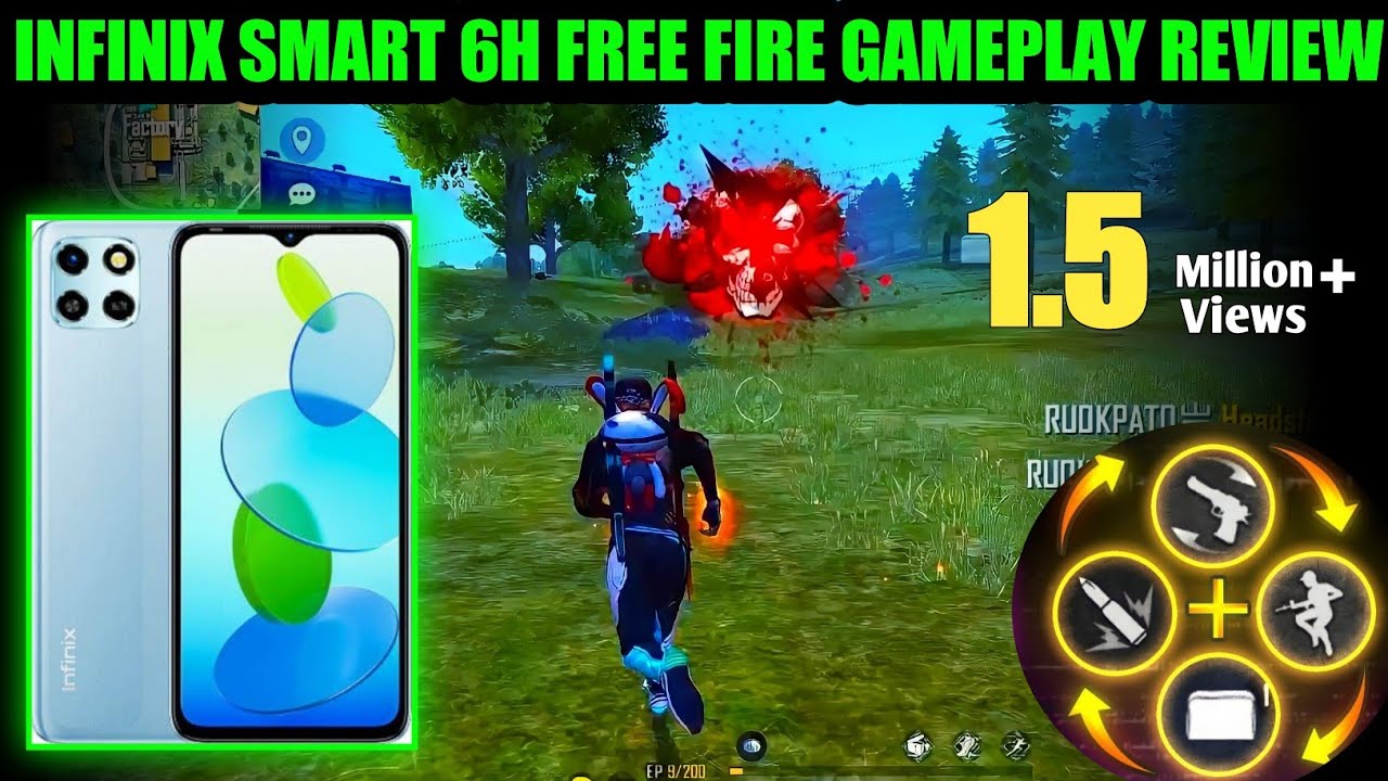 Infinix Smart 6 HD Full Free Fire Gameplay Review Full Test - YouTube