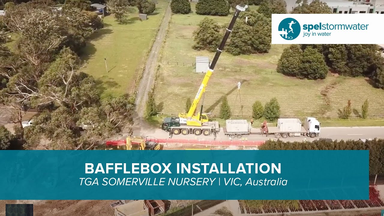 Baffle Box Installation | SPEL Baffle Box | TGA Somerville Nursery ...