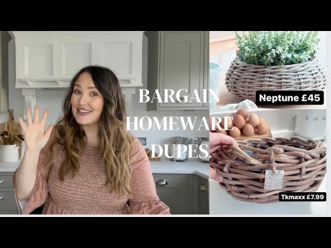 Beautiful bargain homeware dupes /tkmaxx / B&M / Aldi ad