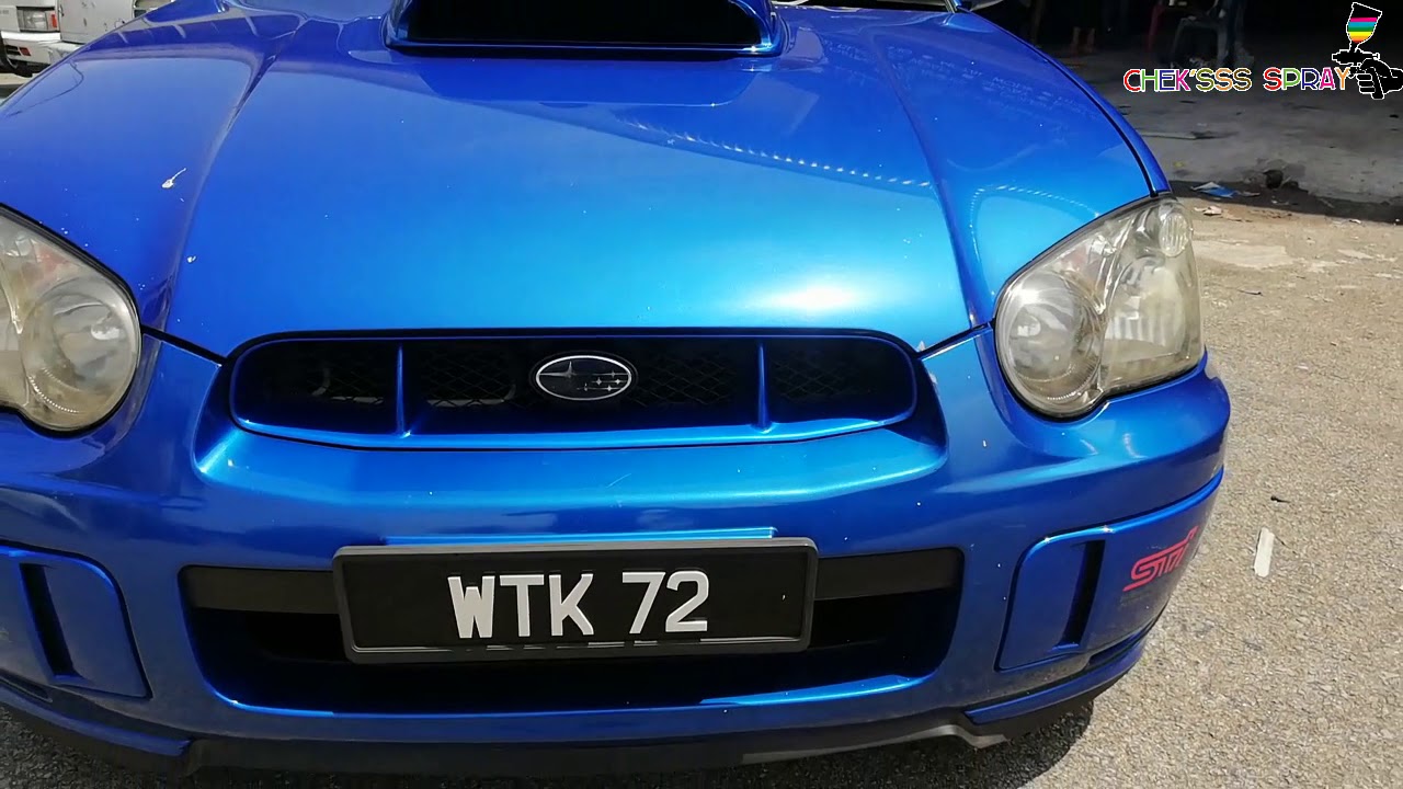 Subaru Impreza 2003 v-limited repaint + clear coat Glasurit 255 High ...