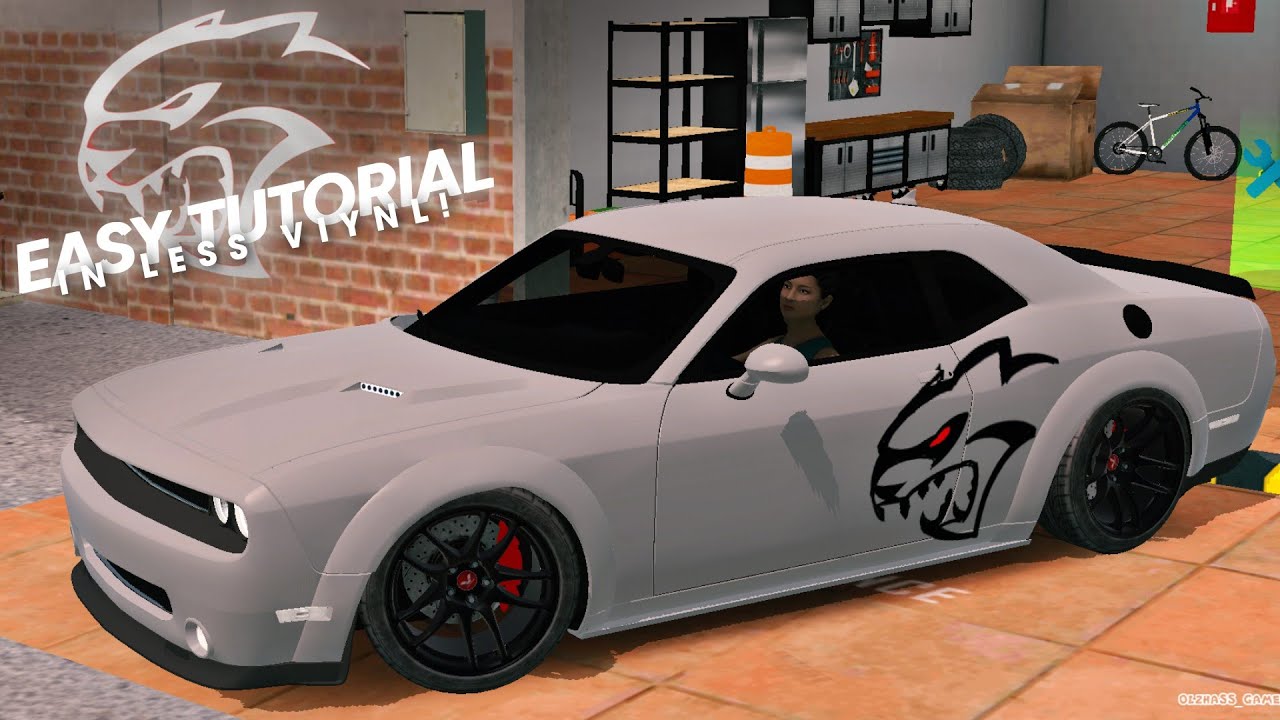 Dodge Hellcat Logo Design Tutorial Car Parking Multiplayer YouTube