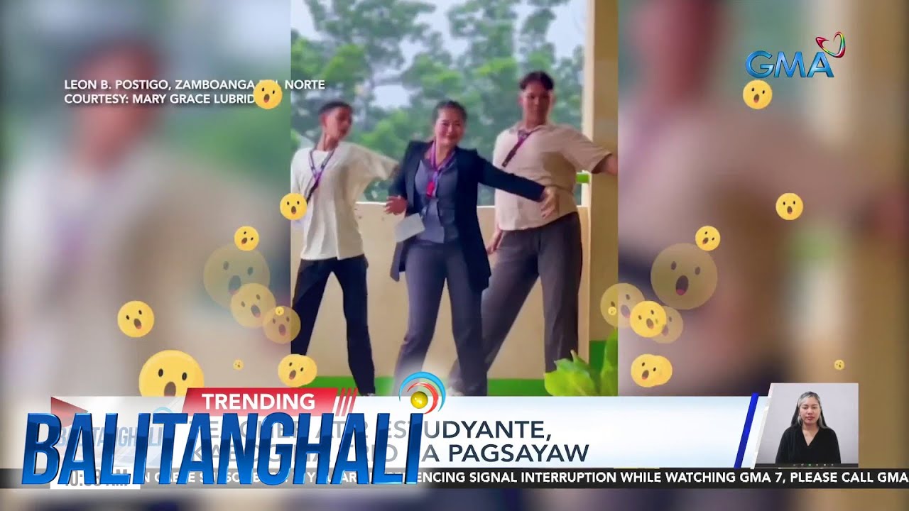 Teacher at 2 estudyante, kabog na trio sa pagsayaw | Balitanghali - YouTube