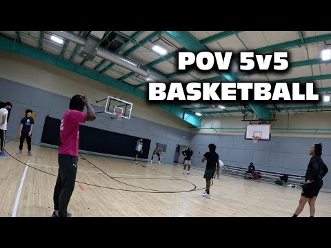 FIRST PERSON 5v5 POV BASKETBALL RUNS - YouTube