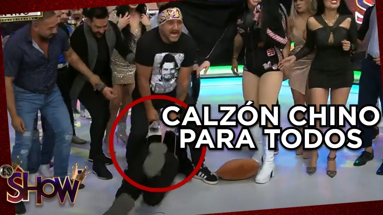 Símbolo le hace calzón chino al elenco | Es Show - YouTube