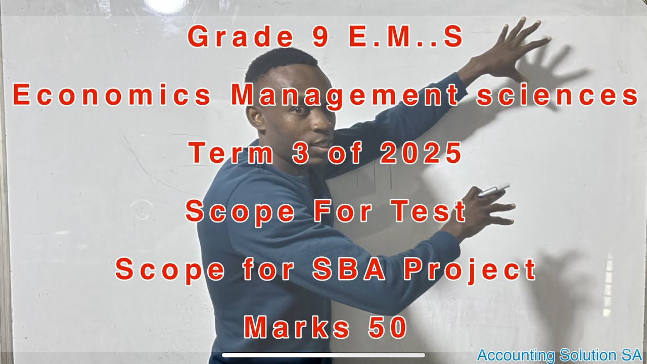 Grade 9 EMS Economics Management Sciences Term 3 | SCOPE/Topics For ...