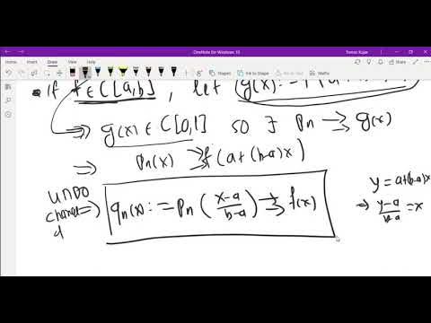 Real analysis: Weierstrass polynomial approximation theorem proof - YouTube