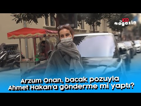 Arzum Onan, bacak pozuyla Ahmet Hakan'a gönderme mi yaptı?