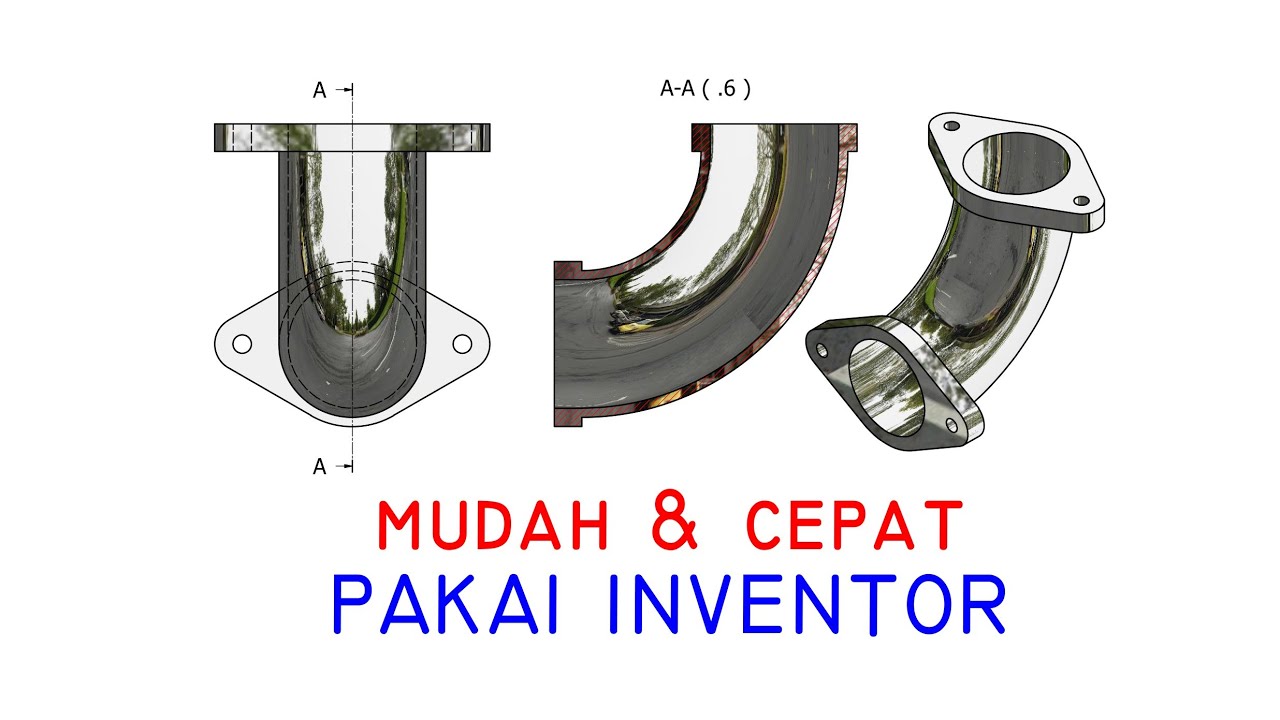 Autodesk Inventor Indonesia | Latihan Sederhana #autodeskinventor - YouTube
