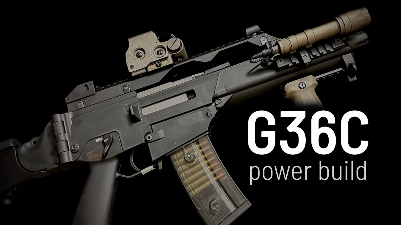 Powerful 2 joules G36c trigger response build (Airsoft) - YouTube