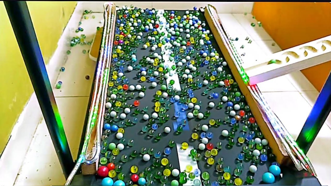 Marble Run Race, Wooden Slope || Sound Of Marble Marble Treadmill Race ...
