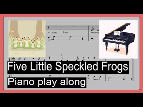 Five Little Speckled Frogs - notation video - YouTube