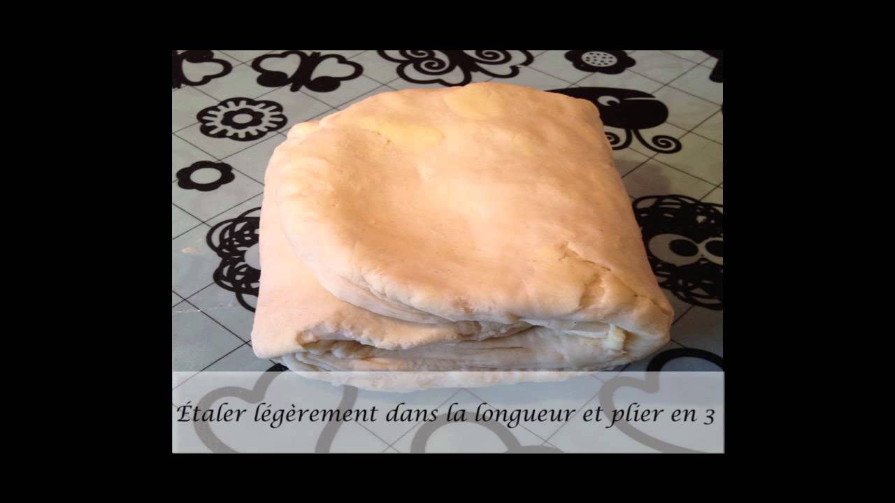 Pâte feuilletée méthode escargot en pas à pas - YouTube