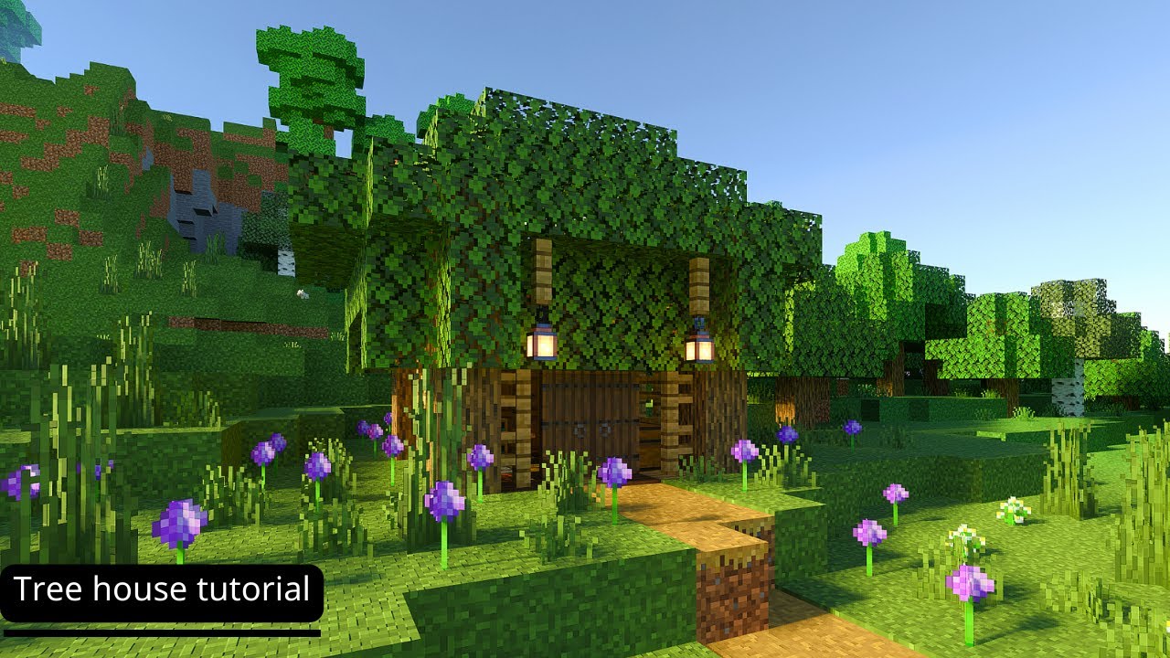 [ Minecraft ] How to Build a Tree house | House Build Tutorial #3 - YouTube