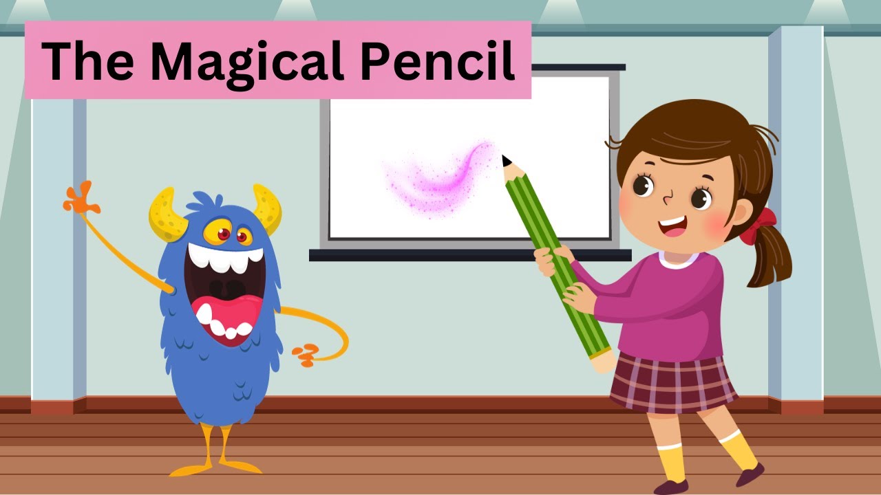 The Magic Crayon | Magic pencil | English story | New story For Kids ...
