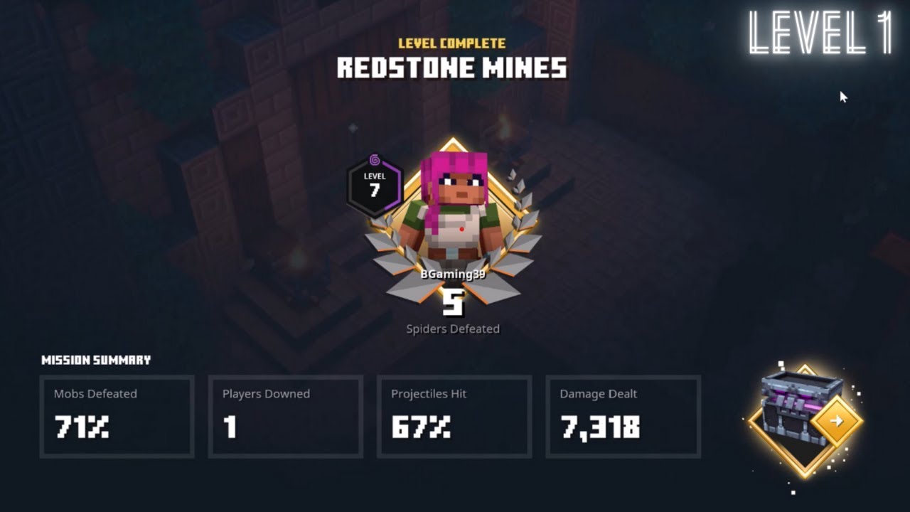 Minecraft Dungeons | Redstone Mines level 1 - YouTube