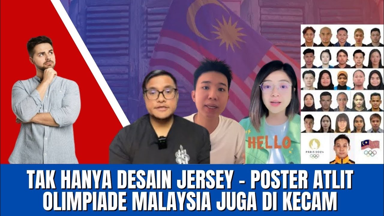 DESAIN POSTER ATLET OLIMPIADE MALAYSIA DIKRITIK WARGANETNYA - YouTube