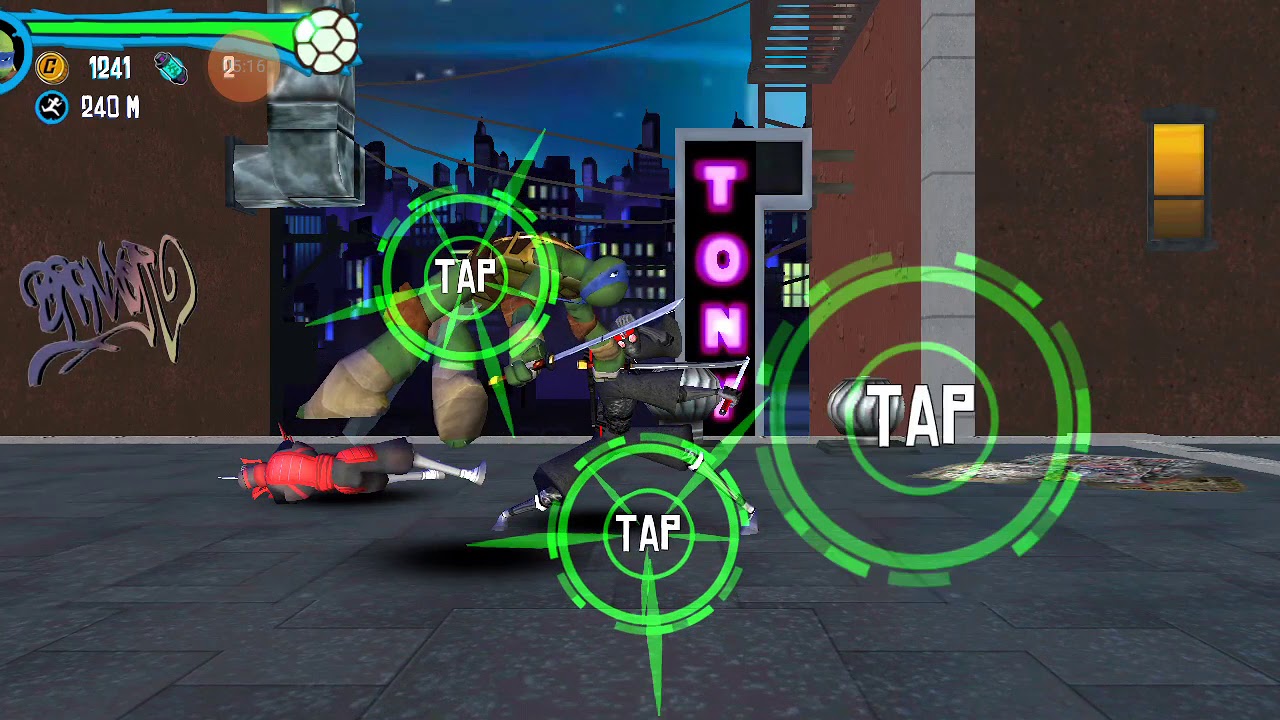 Ninja turtle rooftop run - YouTube