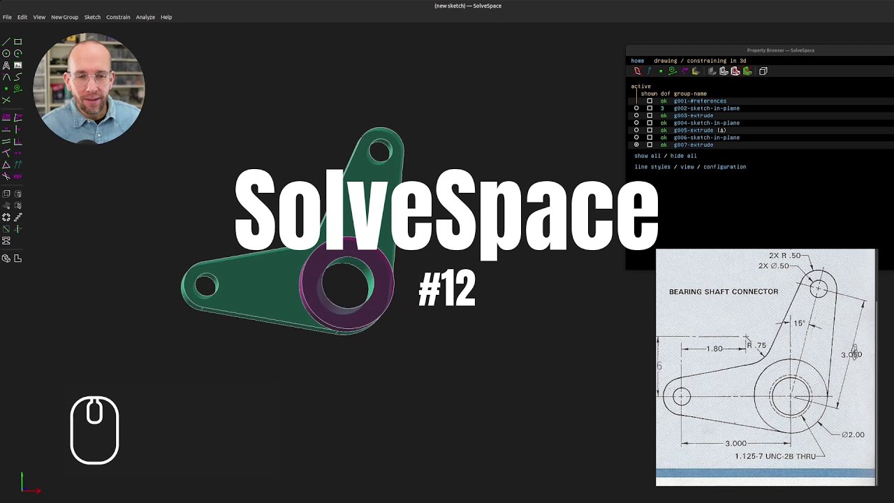 SolveSpace CAD-Challenge #12 - YouTube