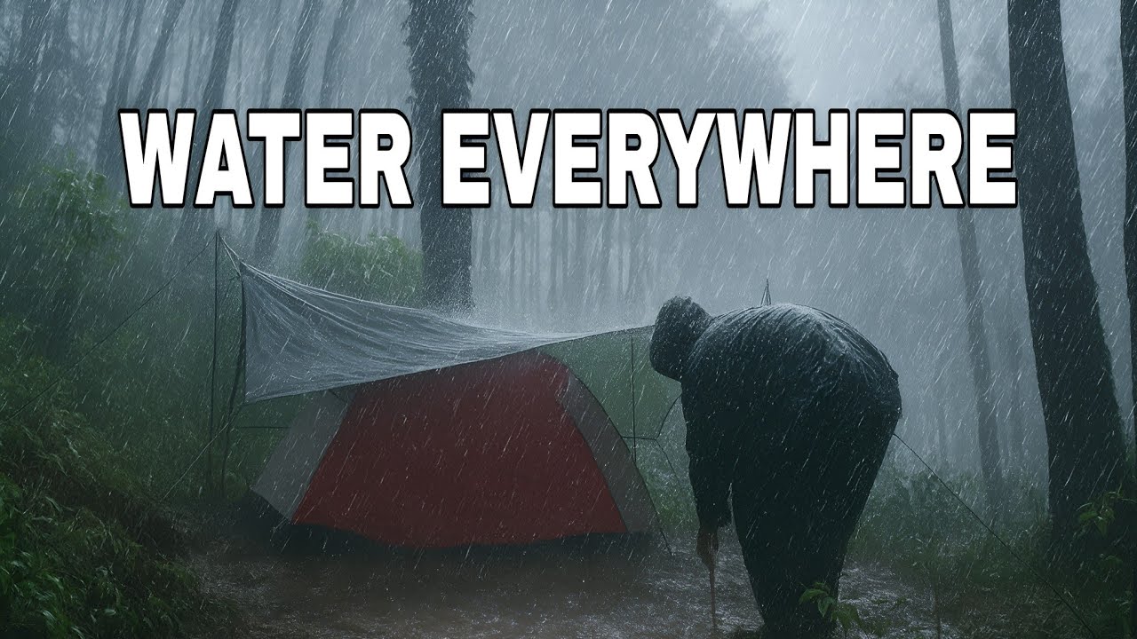 VERY HEAVY RAIN AND BAD WEATHER | SOLO CAMPING IN HEAVY RAIN - YouTube