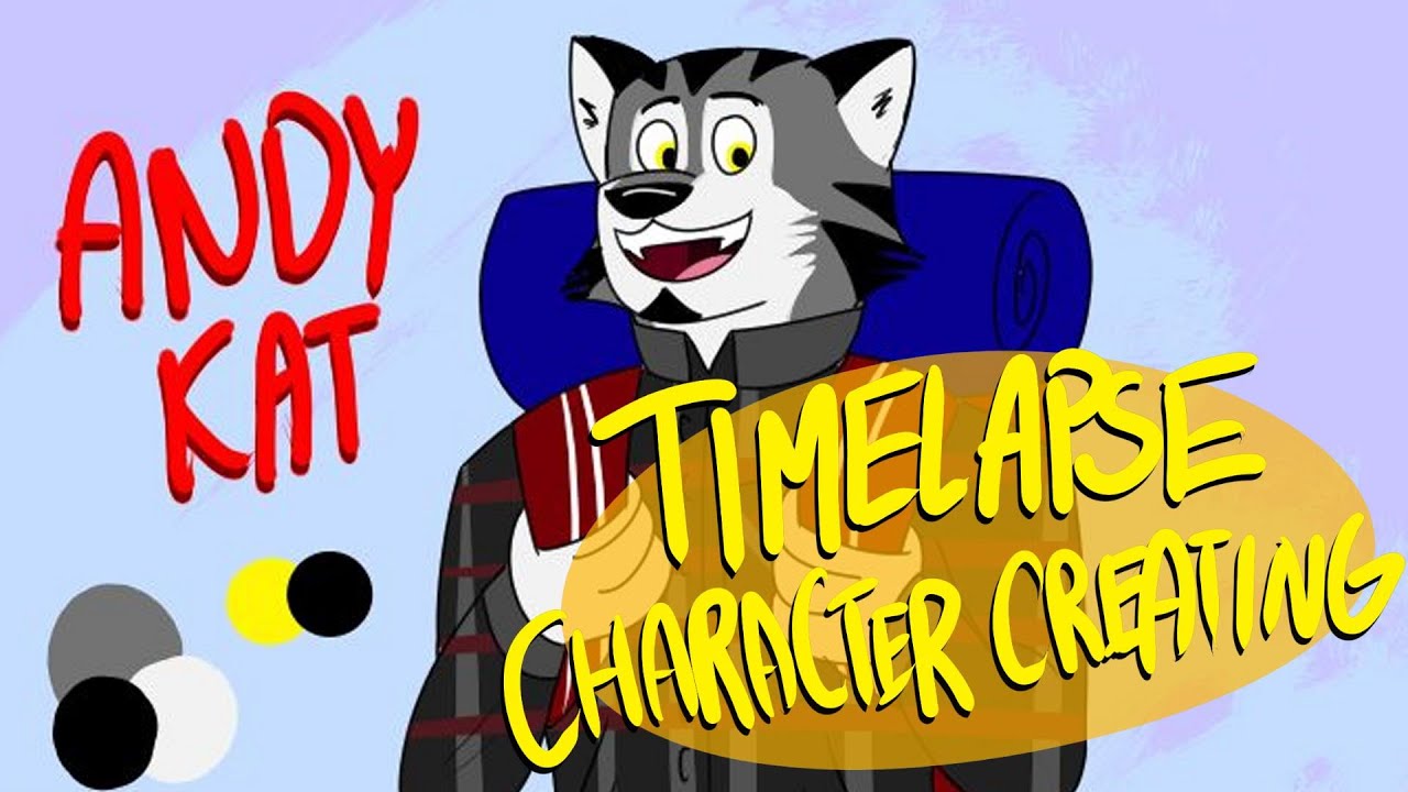 TIMELAPSE CHARACTER CREATING | Andy Kat - YouTube