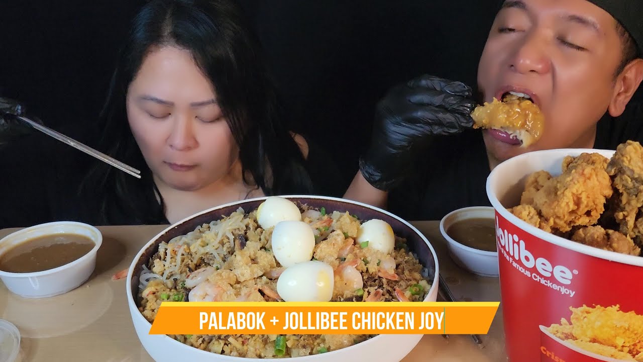 MMW Palabok + Jollibee Chicken Joy - YouTube