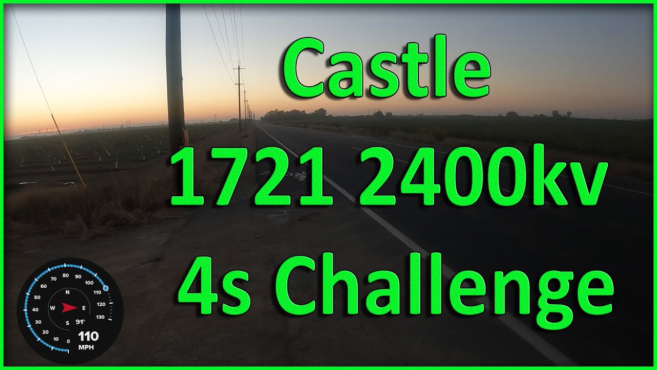 Castle 1721 2400kv 4s Challenge - YouTube