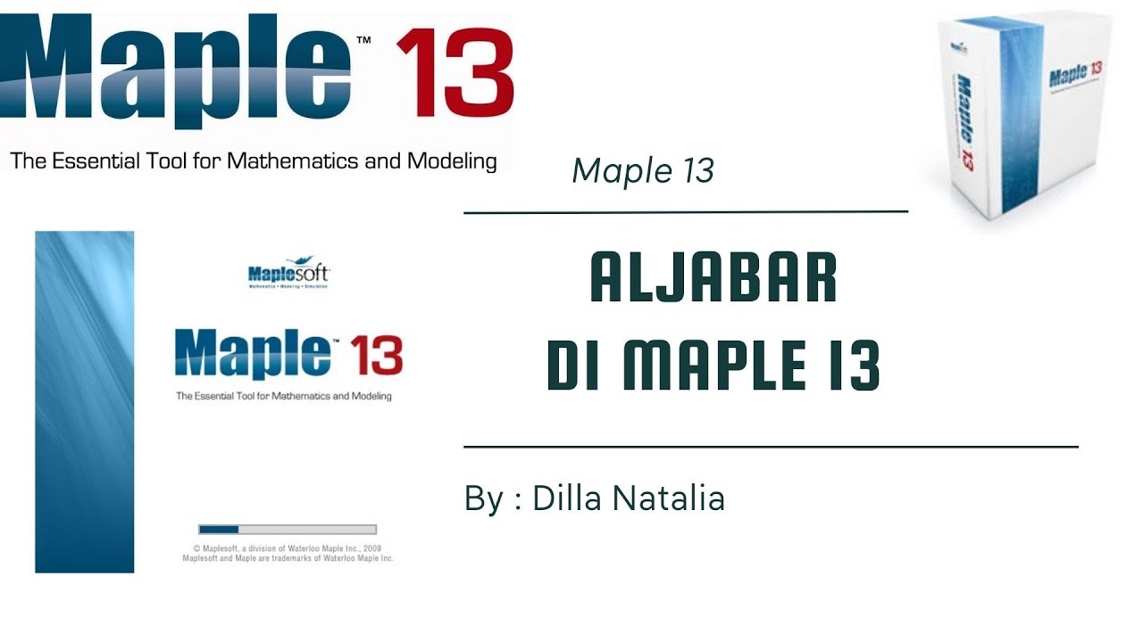 MAPLE 13 ( ALJABAR DI MAPLE 13 ) - YouTube