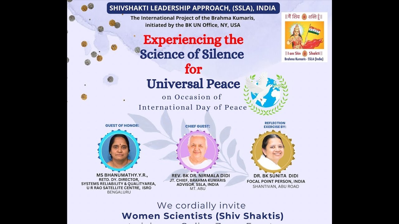 WOMEN SCIENTISTS ON INT. DAY OF PEACE FOR EXPERIENCING SCIENCE OF ...