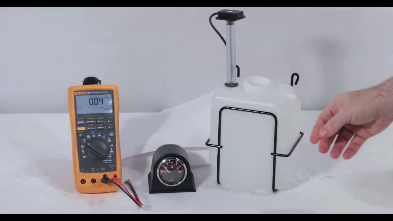 Water/Methanol injection tank level sensor and gauge. - YouTube