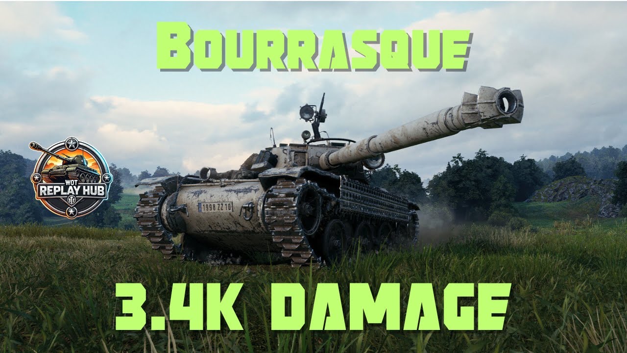 Bourrasque's Best Battle: 3.4k Damage Highlight Reel in WoT - YouTube