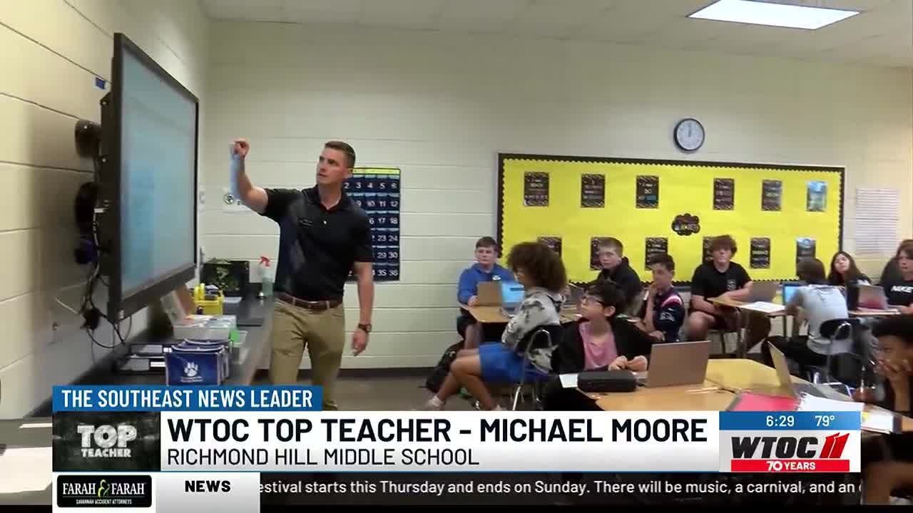 WTOC Top Teacher: Michael Moore - YouTube