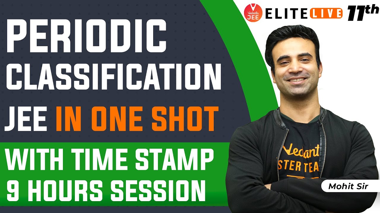 Periodic Classification Class 11 | One Shot | Marathon | JEE Main | JEE ...