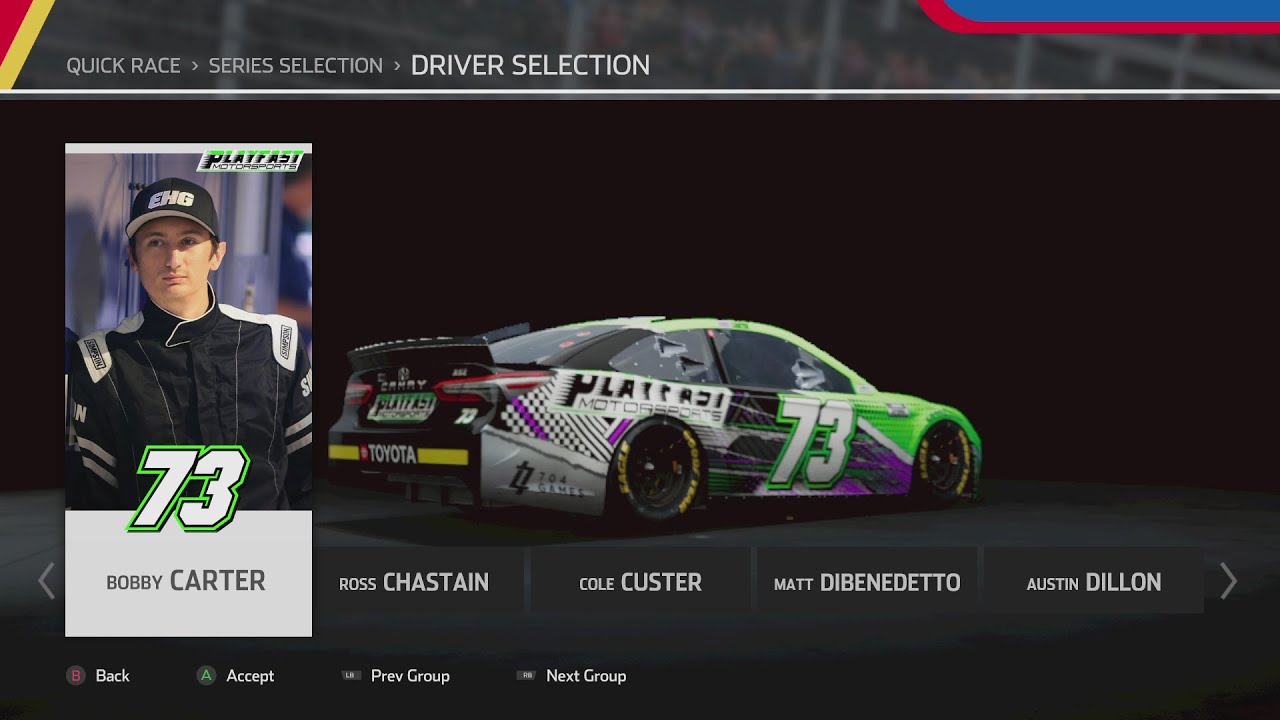 NASCAR Heat 5 - Bobby Carter at Chicagoland - YouTube