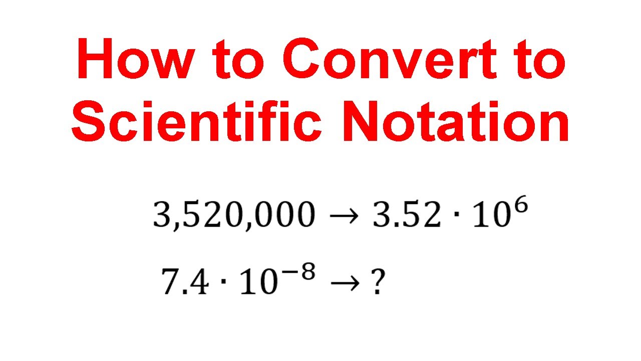 How to Convert Between Scientific and Standard Form | Dan the Tutor ...