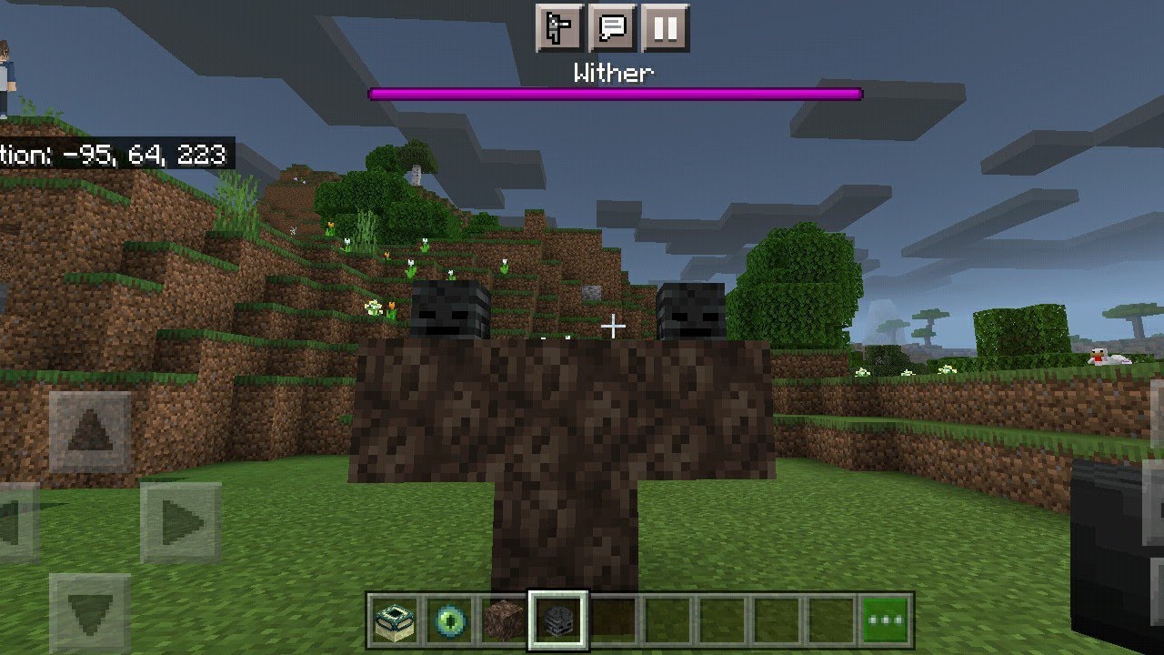 How to spawn a wither in minecraft - YouTube