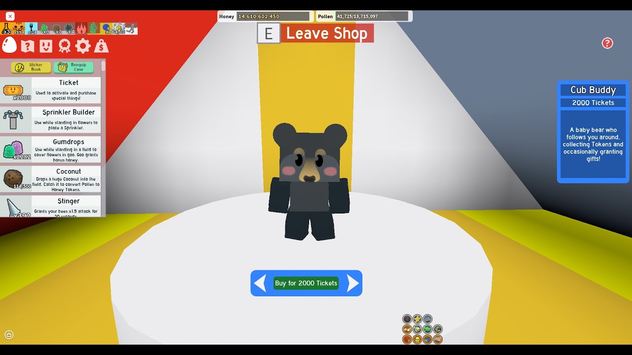 CUB BUDDY FINALLY!!!!!!! (Bee Swarm Simulator) - YouTube