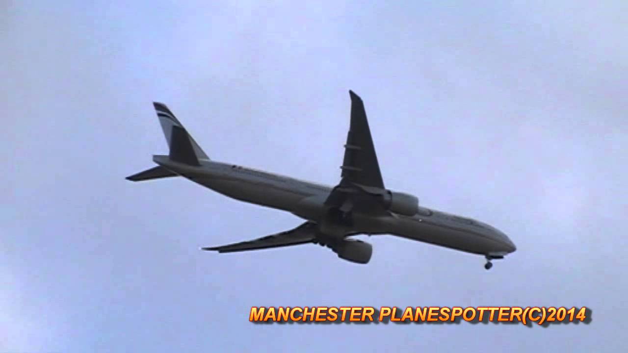 Etihad Boeing 777 A6-ETP On EY21 Flying Over Stockport Heading To ...