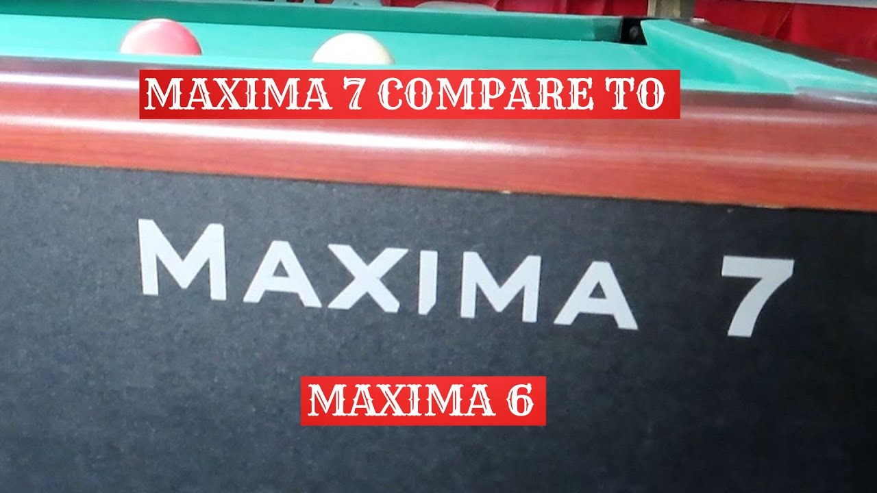 Star Billiards Pool Table Maxima 7 Compare To Maxima 6 - YouTube