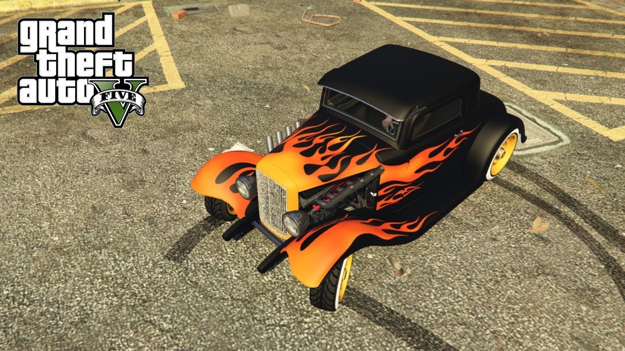 GTA V - NIEUWE HOT ROD AUTO IN GTA! - YouTube