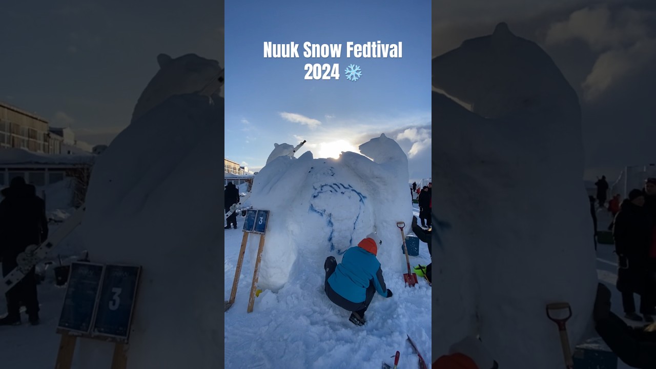 Nuuk Snow Festival 2024 ️ #nuuk #greenland #snowsculpture #gpdupitas ...