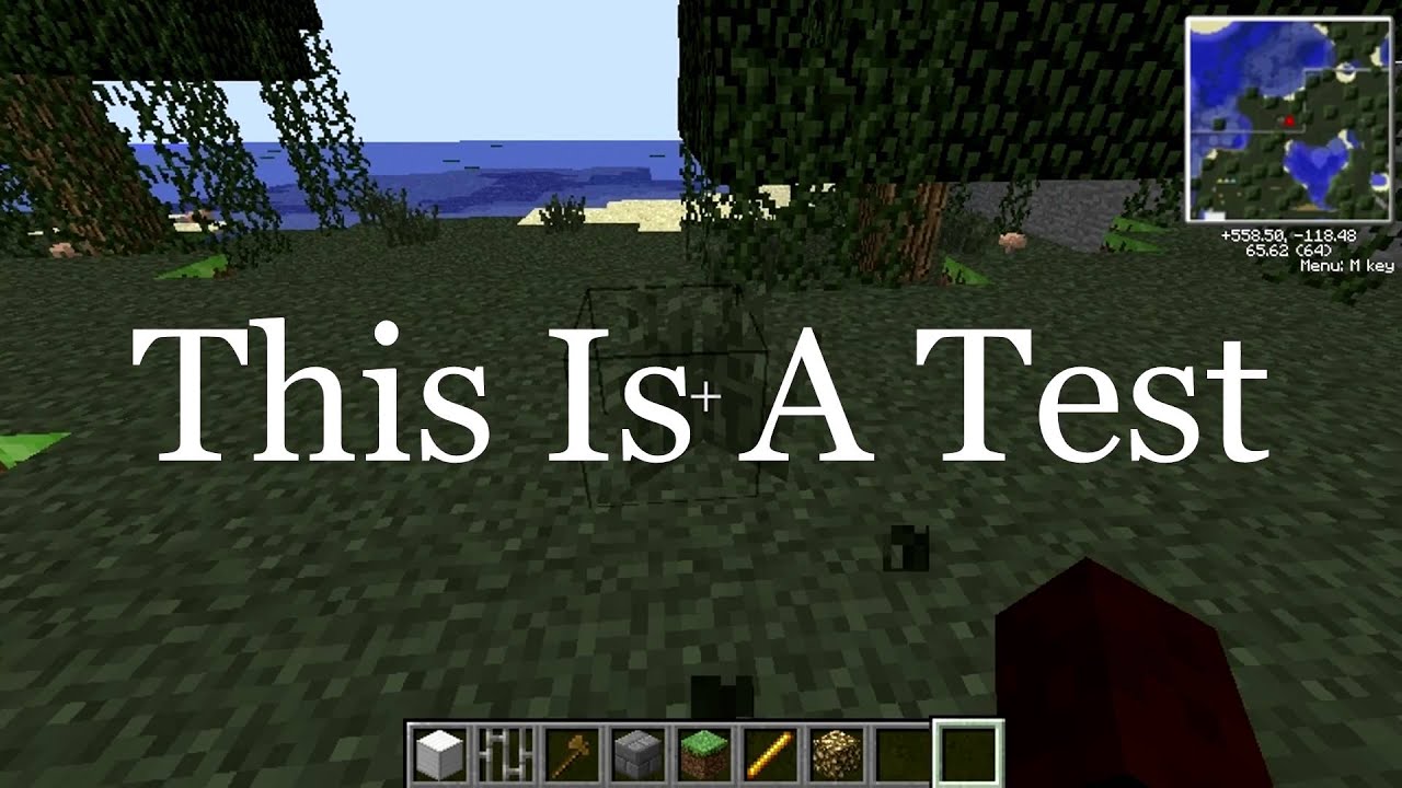 Minecraft Text Test Video (1080p HD) - YouTube