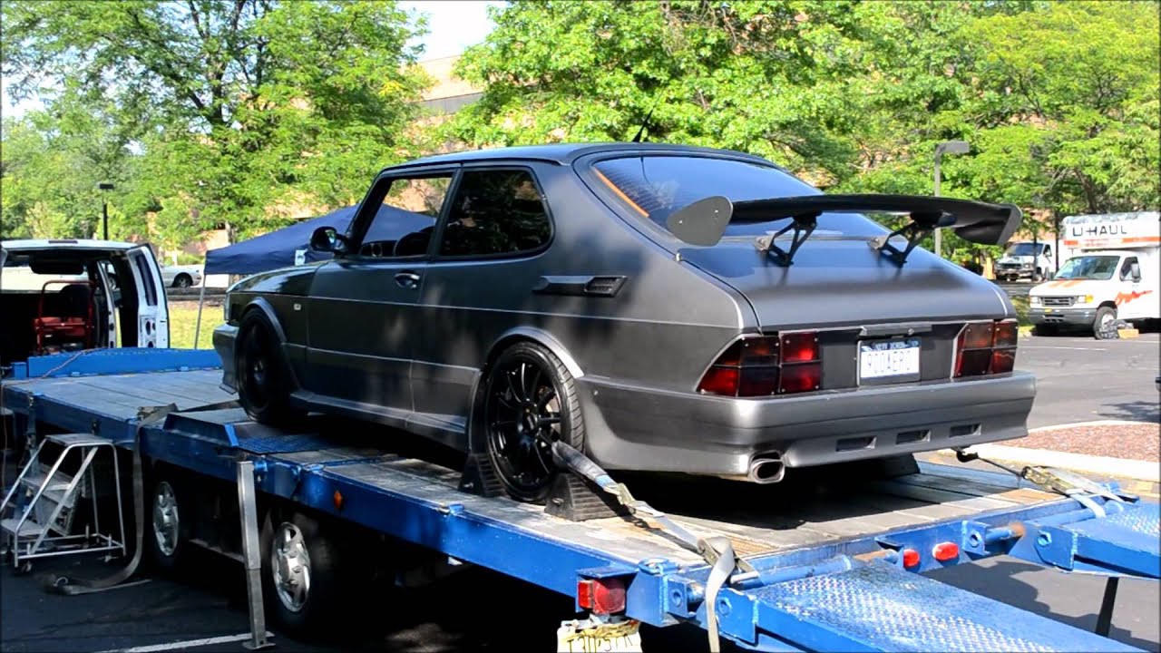 SAAB Edwardian Gray SPG Turbo on Dyno - YouTube