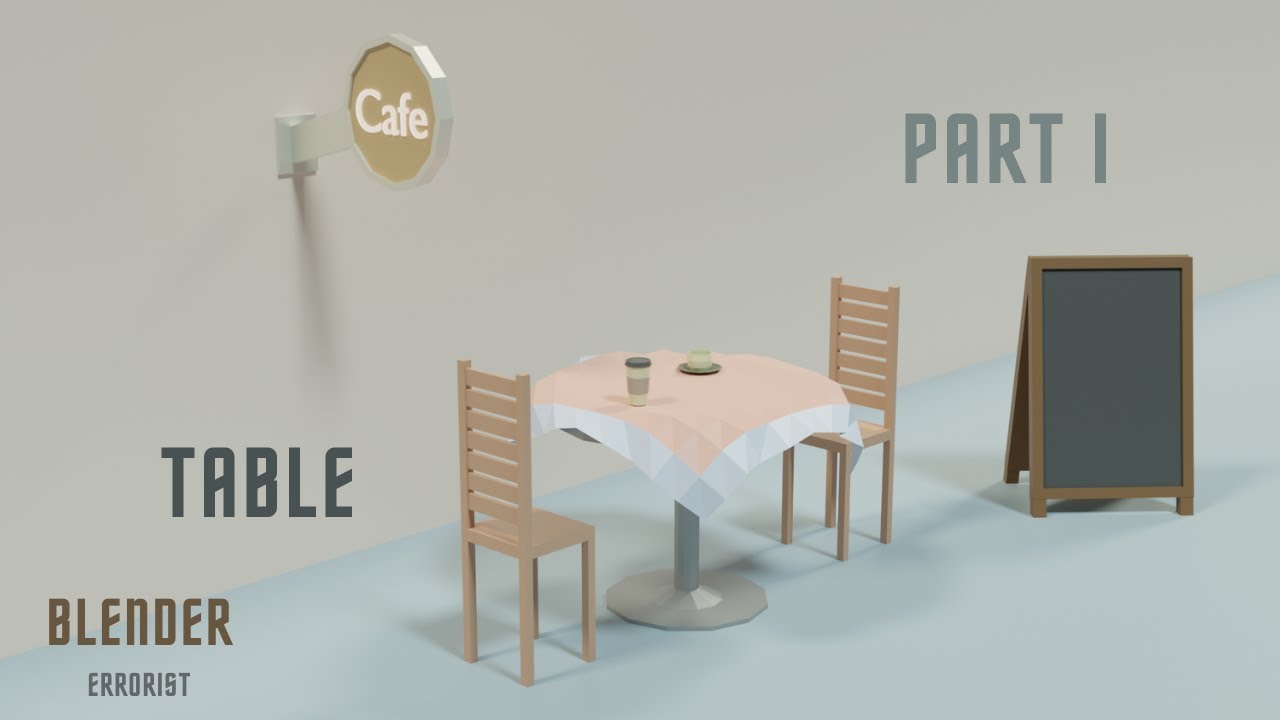 Low Poly Table - Tutorial - Blender - Part I - YouTube