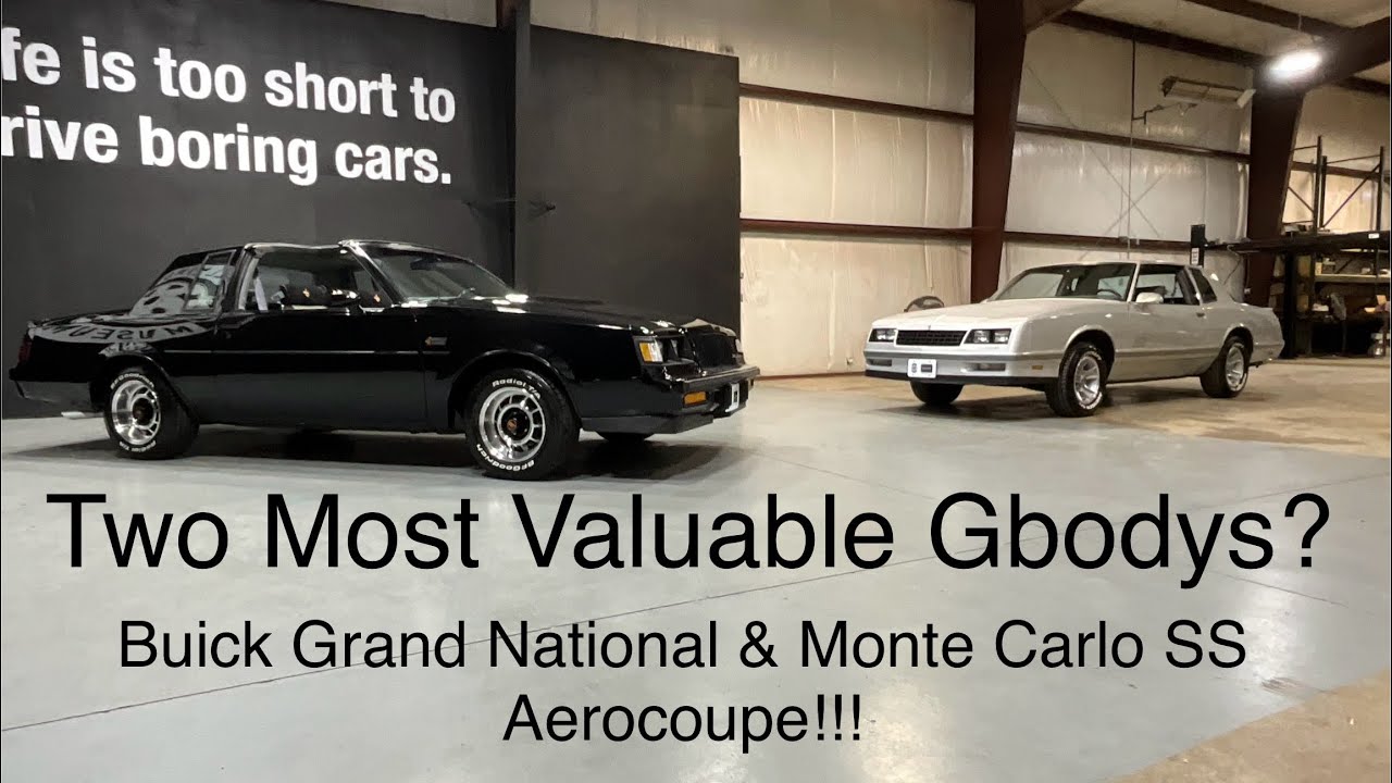 T Top Buick Grand National & Monte Carlo SS Aerocoupe at Rolling Museum ...