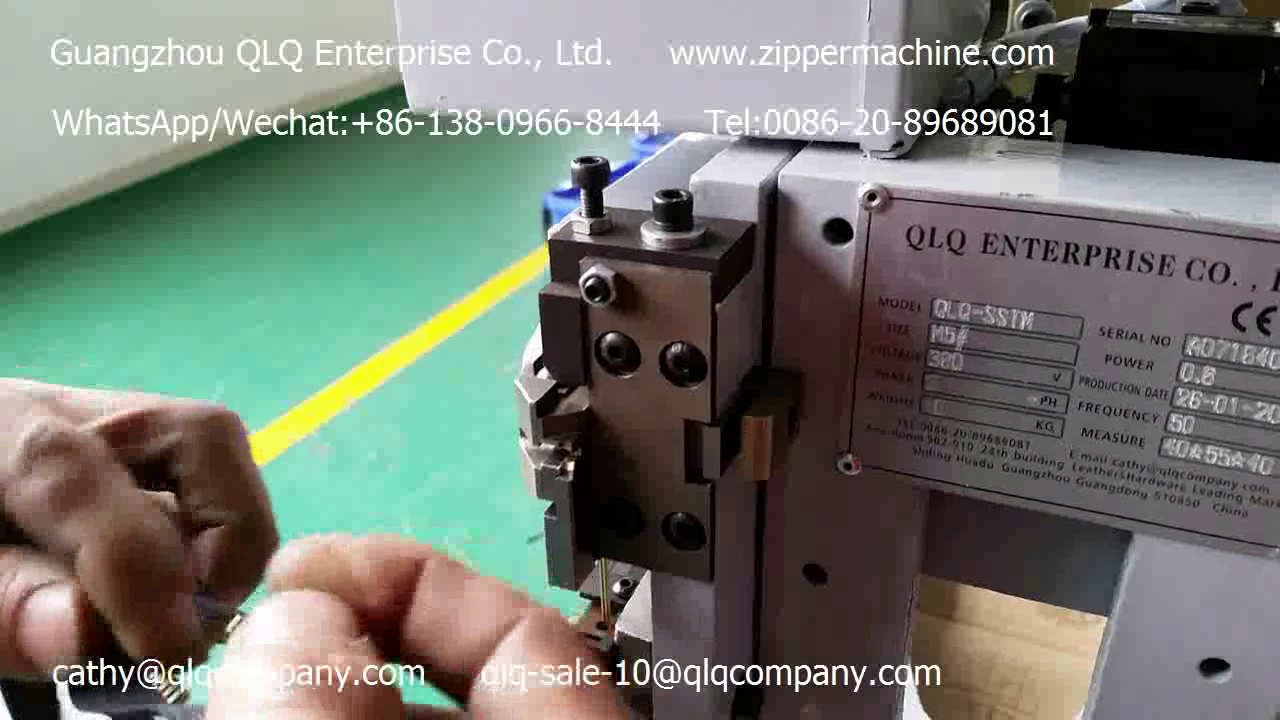 QLQ-STSM-2 Semi-automatic Metal Zipper Top Stop Machine (by brass top ...